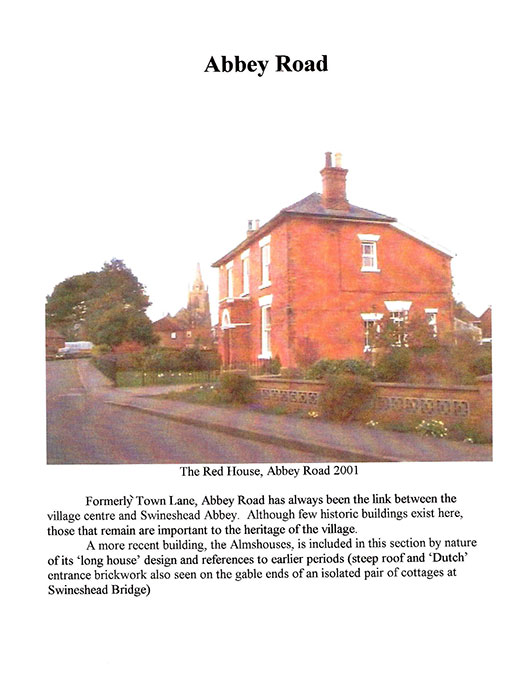 Swineshead History Photos Places - Abbey Road