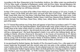 Swineshead History - Swineshead Abbey